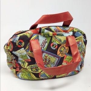 Vintage | Bags | Vintage 8s World Stamped Multi Color Hand Bag | Poshmark